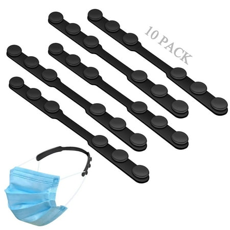Extenseur de Sangle de Masque en Silicone avec Boutons, 10 Pièces D ...