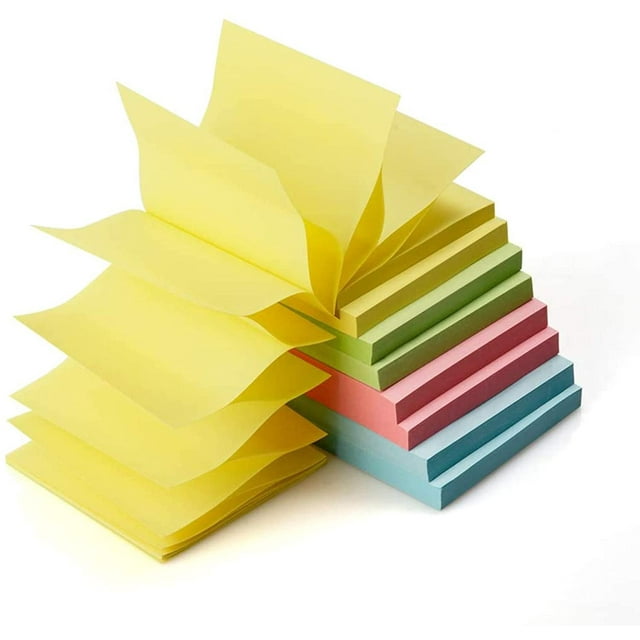 Pop Up Sticky Notes Self Stick Notes 90Sheets/Pad 3x3 inch 8 Pads/Pack ...