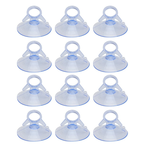 12PCS 45MM PVC Pull Ring Sucker Fish Tank Fixed Glass Sucker Vacuum ...
