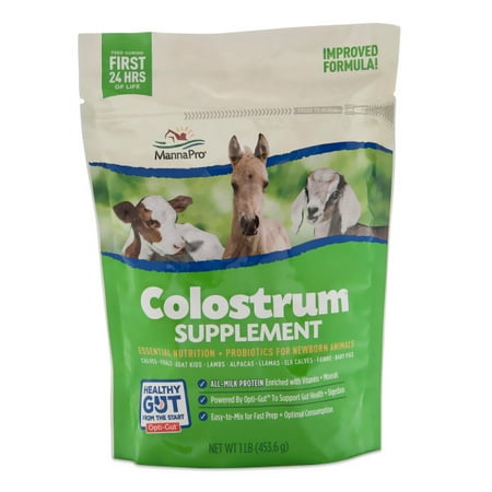 Manna Pro Colostrum Supplement for Newborn Goat Kids | Formulated with ...