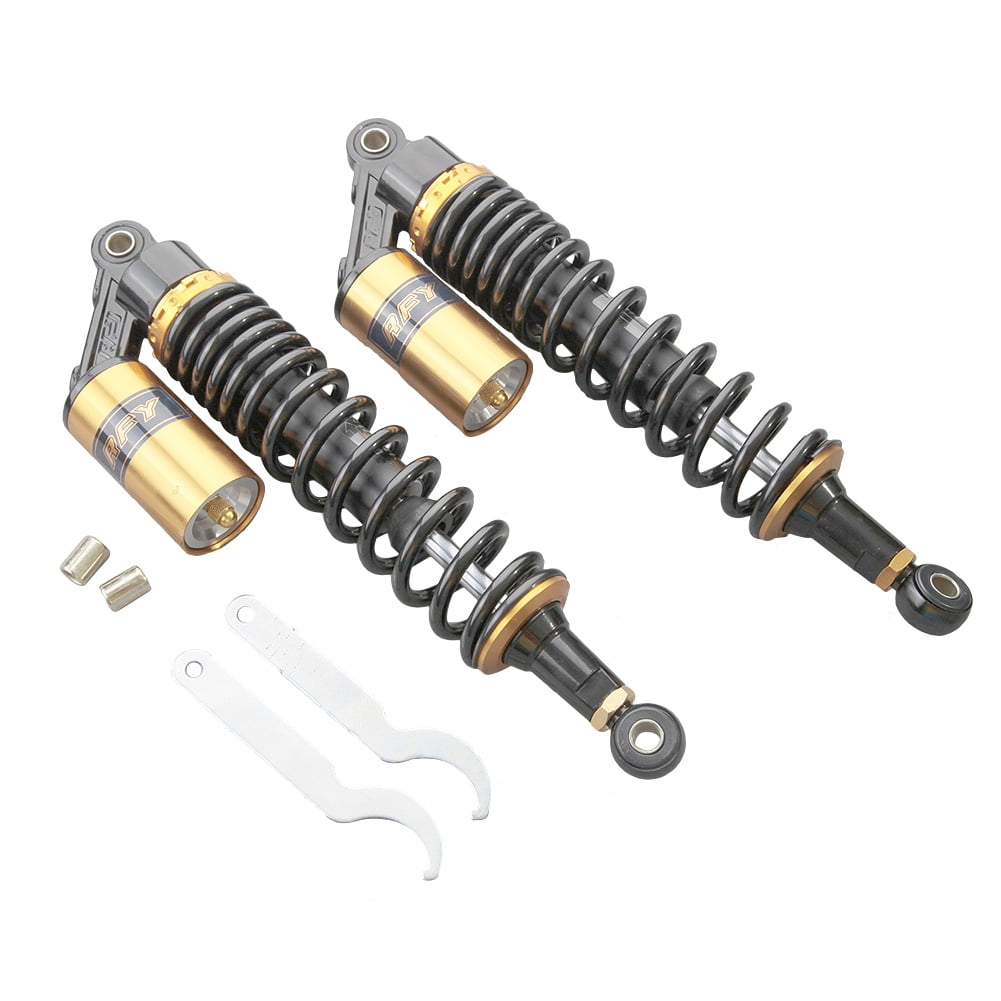 ZS 375mm Gold Motorcycle Rear Air Suspension Shocks Absorber for ...