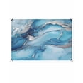 Blue Sliver Marble Sun Shade Sail 8'X10' Abstract Marble Stone Texture ...