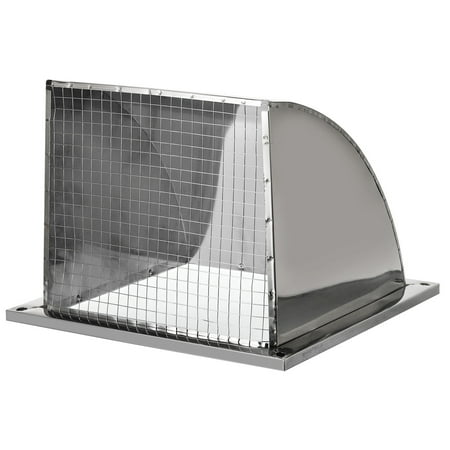 Uxcell 12"x12" Wall Vent Cover Exterior Dryer Vent Grille Louvered 304 ...