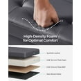 Songmics 43 Storage Ottoman Bench Folding Leather Ottoman Storage