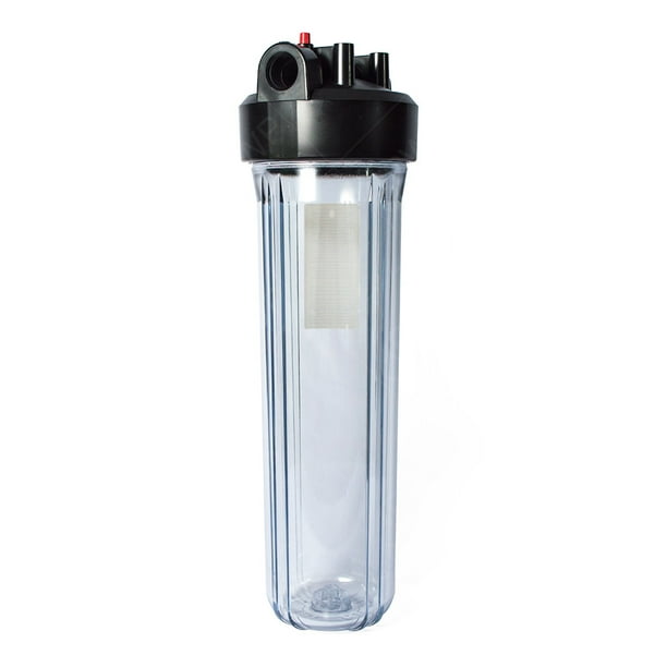 Clear Filter Housing 1" Inlet 4.5x20" With Pressure Release - Walmart.com