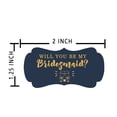 Will You Be My Bridesmaid Labels,Blue Bridesmaid Invitations,Wedding ...