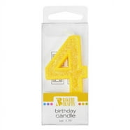 Gold Number 3 Birthday Candle - Walmart.com