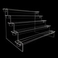 Acrylic Display Stand 1-4 Tiers Acrylic Display Risers Display Shelf ...