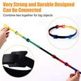 "TSV 120Pcs 6"" Reusable Fastening Cable Ties in 6 Colors, Microfiber ...