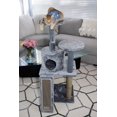 Cat Craft 45-in Cat Condo and Scratching Post Cat Tree Tower, Dark Gray ...