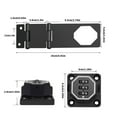 Secure 5inch Metal Hasp with Integrated Combination Lock Multifunction ...