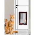 Mozhitti Cat Door 4 Way Locking Large Cat Door For Interior Exterior ...