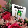 3drose, Cute Funny Green Frog Playing Croquet Sports Pun, 6 Greeting ...