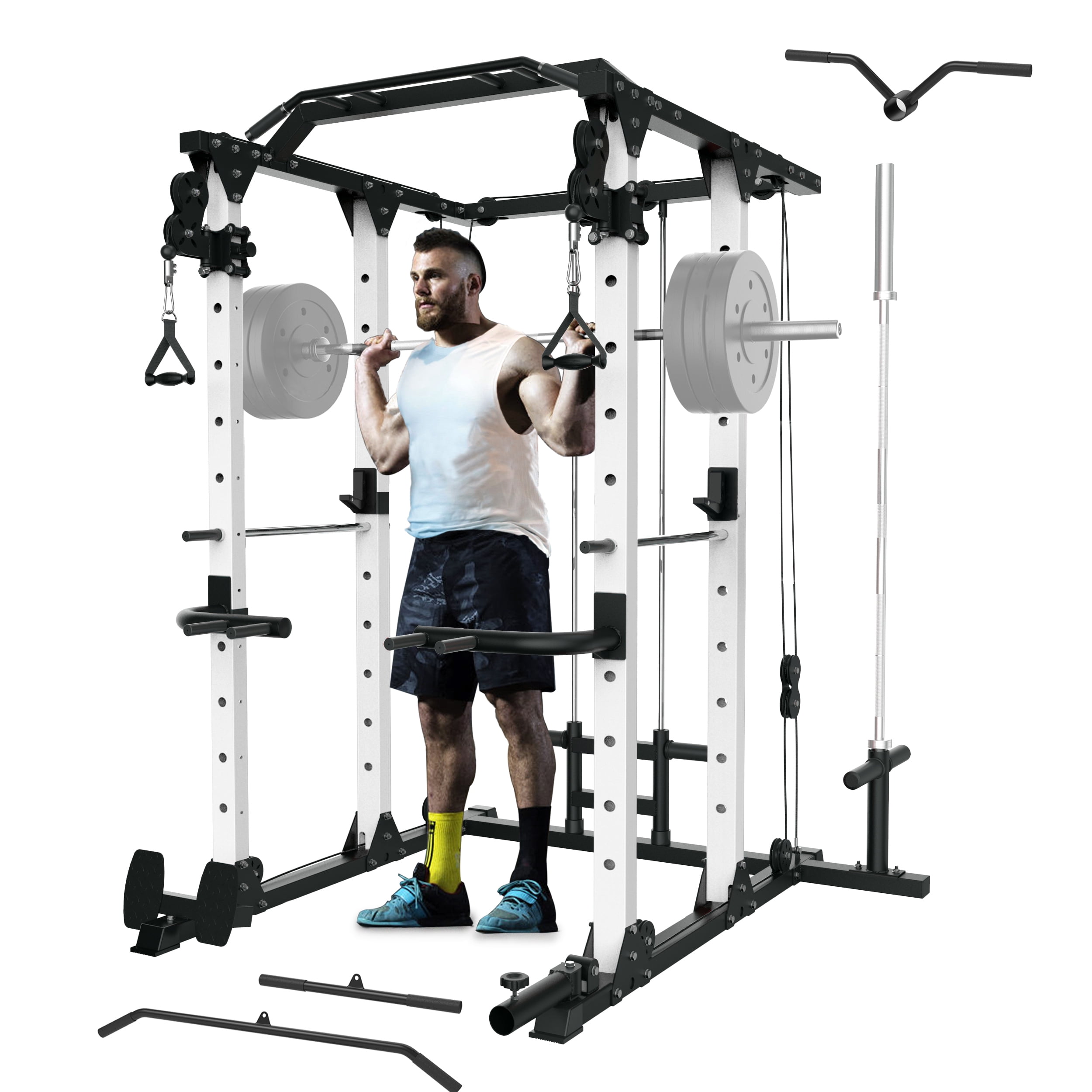 Buy MAJOR LUTIE 1400lbs Power Cage, Commercial Weight Power Rack with ...
