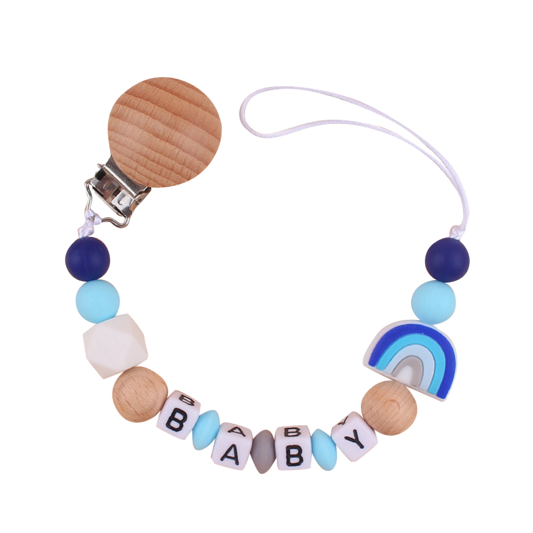LICHENGTAI Cartoon Rainbow Pacifier Chain Cute Pacifier Chain for Baby ...