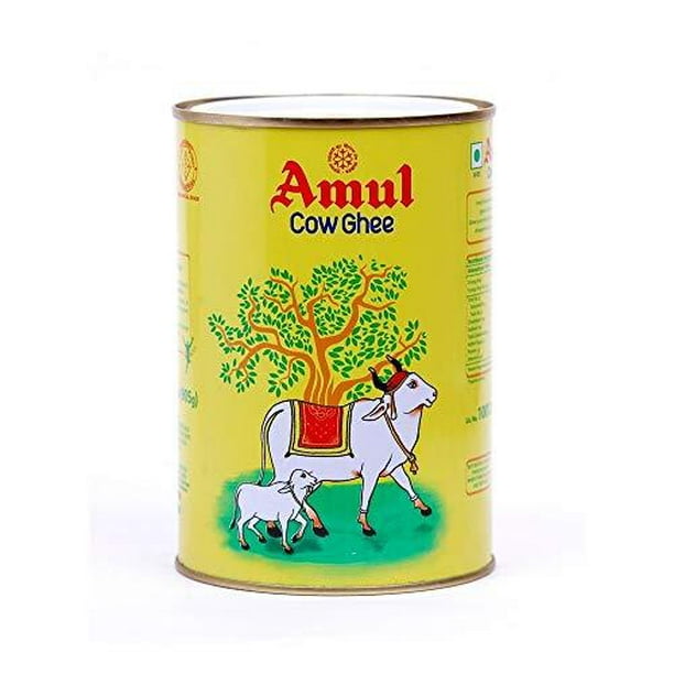 Amul Ghee MADE FROM PURE COW MILK 1 Liter (905grams) - Walmart.com ...