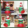 Firstness 5.6ft Tall Christmas Inflatable, Liftable Santa in the ...