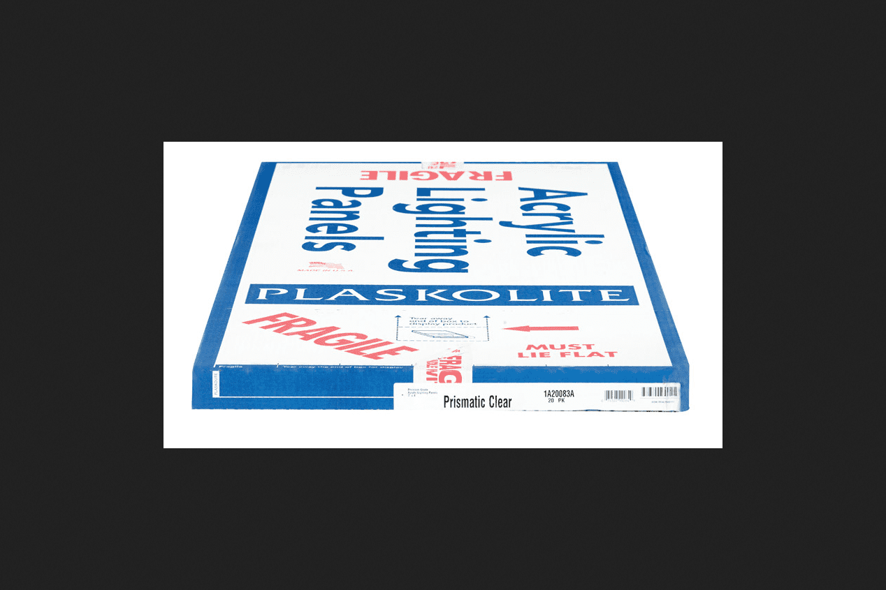 Plaskolite Optix Acrylic Prismatic Lighting Panel 47-3/4 in. H x 23-3/4 ...