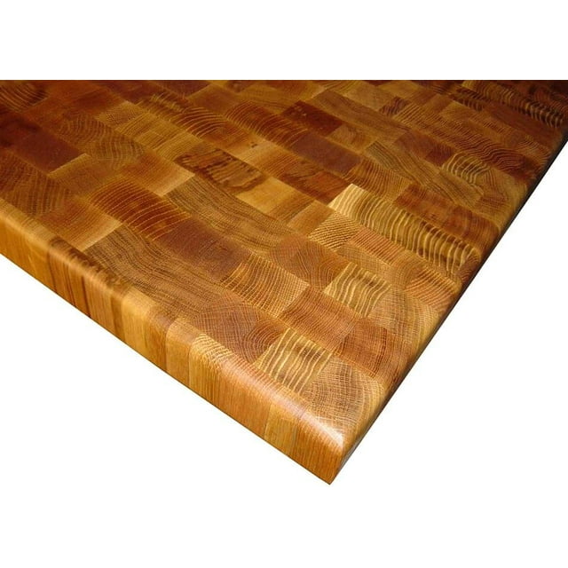 Edge Grain White Oak Butcher Block Wood Cutting Board: 20" x 20" x 1 ...