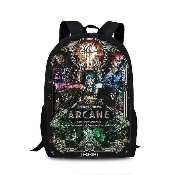 League Of Legends Arcane Animation Pattern Children Backpack Student ...