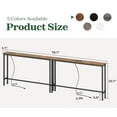 78.8 inch Narrow Console Table with Outlet, Sofa Tables, Behind Couch ...
