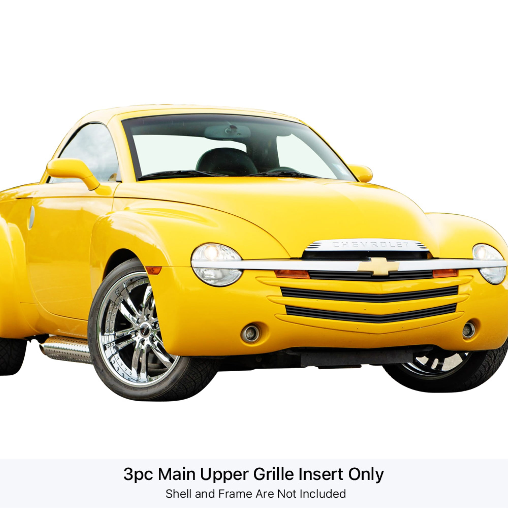 2003-2006 Chevy Ssr Combo Stainless Steel Black Powder Coated Finish ...