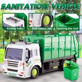 NETNEW Remote Control Garbage Truck Toy, 6 Channel RC Truck with Lights ...