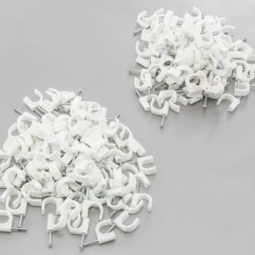 Red Hound Auto 100 Round 11/16 inches (18 mm) Cable Wire Clips Cable ...