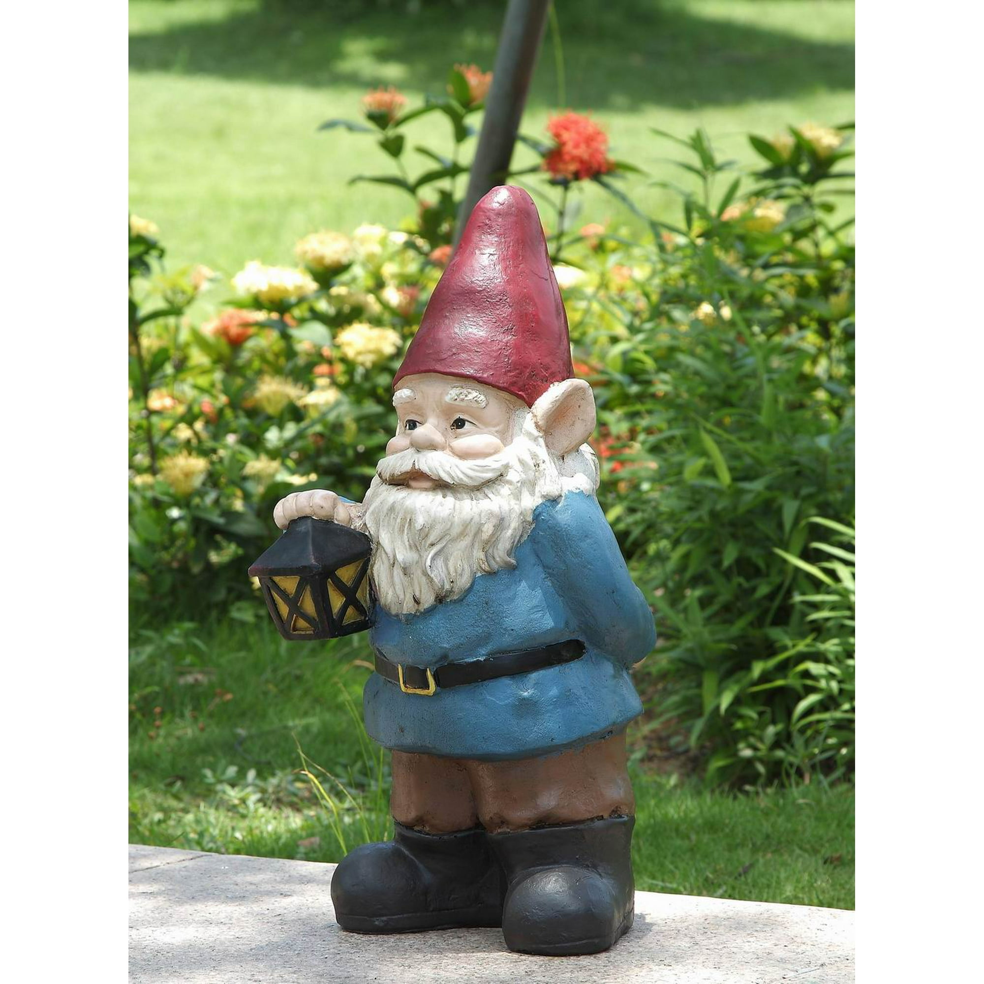 Click here for Hi-Line Gift Gnome Holding A Lantern prices