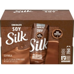 Silk Shelf-Stable Very Vanilla Soy Milk Singles, 8 Oz., 12 Count ...