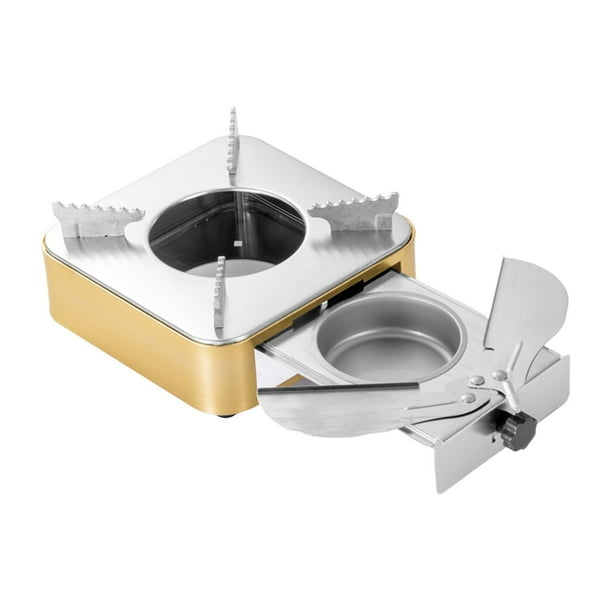 Estufa de alcohol de acero inoxidable sólido Mini estufa de alcohol ...