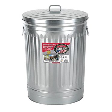 Behrens 20 Gal Galvanized Steel Outdoor Composter/Trash Burner with Lid ...