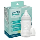 Evenflo Balance+ Wide Neck Baby Bottles, Clear/White, 5oz, 2-Pack ...