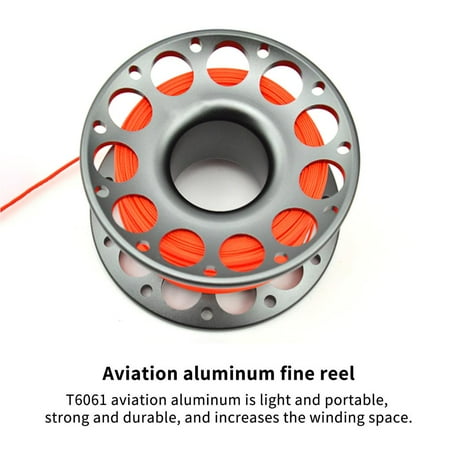 Aluminum Alloy Coil Finger Spool Scuba stainless steel spool stainless ...