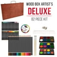 U.S. Art Supply 82-Piece Deluxe Art Set - Complete Wooden Pro Kit for ...