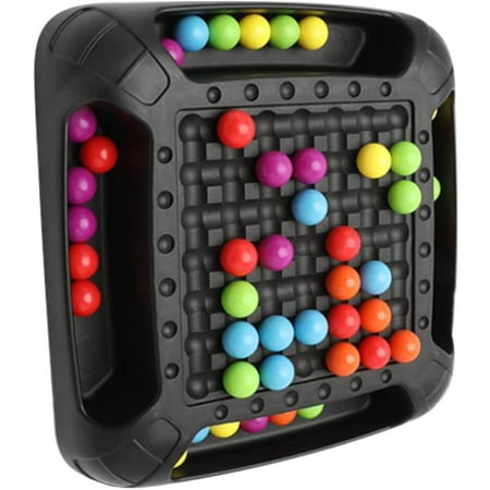 HTOOQ1 Set Rainbow Board Game Plastic Chess Board Bead Game Color ...