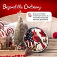 Cardinal Bird American Flag Ceramic Ornament - Patriotic USA Flag ...