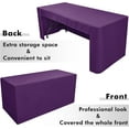 2 Pack 8' Fitted Table Cloth for Rectangular Table Trade Show Table ...