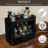 Honiway Cologne Organizer for Men, Large Capacity Dustproof Cologne ...