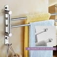 Bathroom Towel Rack, Swivel Towel Rack 2-Arm, Swing Out Double Towel ...