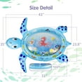 Gebra Inflatable Tummy Time Water Mat Sea Turtle Shape Infants ...