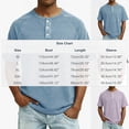 Antinious Men Solid Texture Button Round Neck Short Sleeve Loose ...