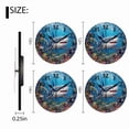 12 Inch Wall Clock Battery Operated Round Clock for Office, Kitchen ...