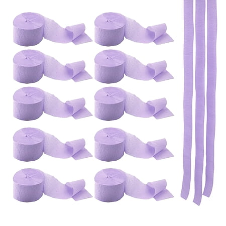 10Roll Crepe Paper Streamers Decors for Birthday Wedding Festival ...
