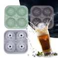 4PCS Soccer Ice Molds Cubes, Football Shapes Ice Trays Cubes, Silicone ...