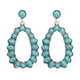 batmeuy 1 Pair Women Dangle Earrings Hollow Out Geometric Shape Retro ...