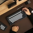Azio IZO Bluetooth and USB Mechanical Computer Keyboard, Blue Switches ...