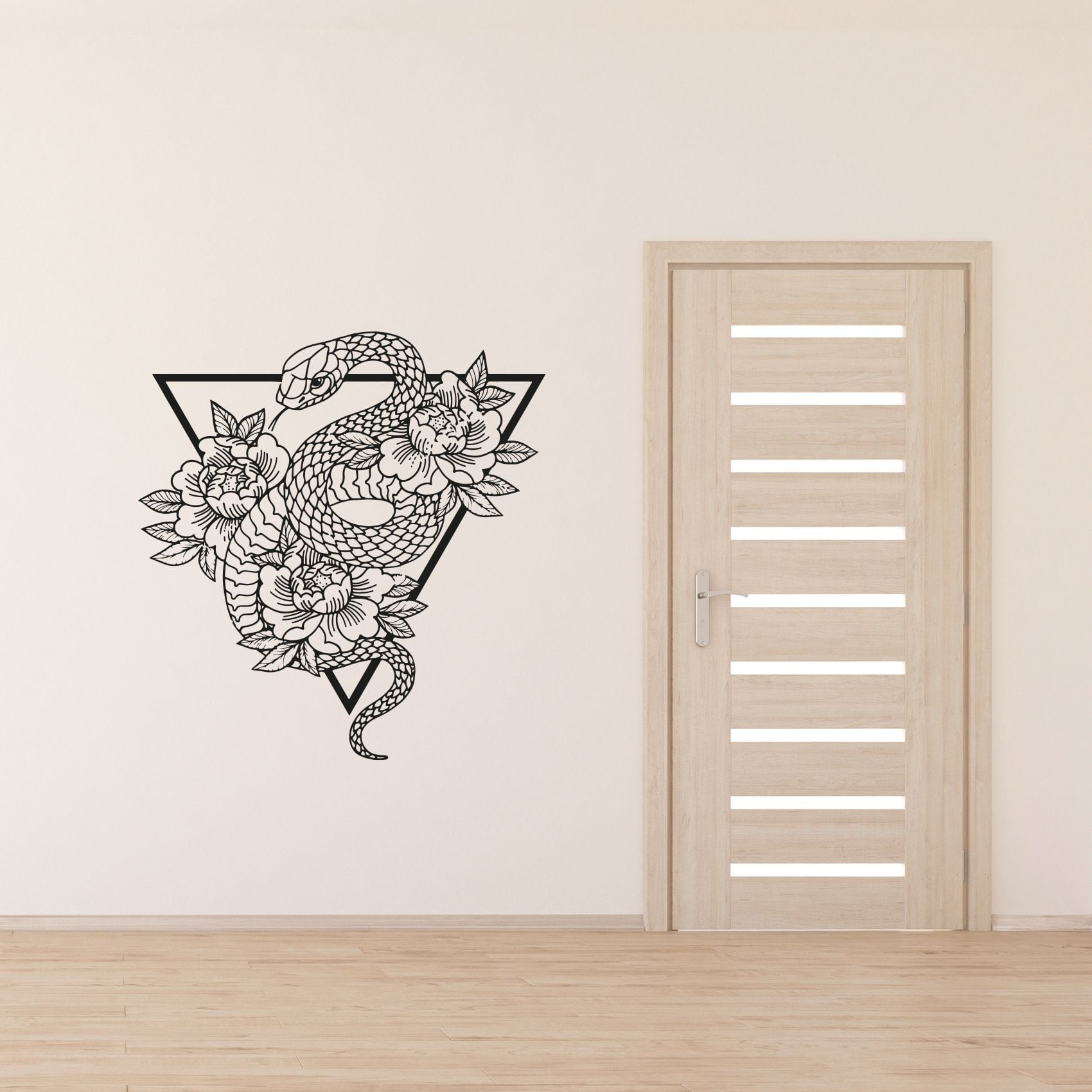 Snake Snakes Roses Rose Animal Animals Wild Life Wall Sticker Art Decal ...