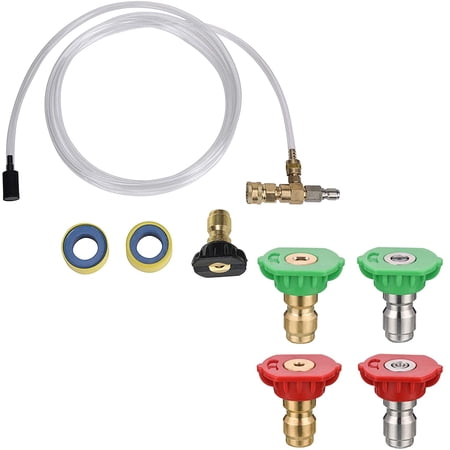 Adjustable Soap Chemical Injector, Pressure Washer Nozzle Kit for ...