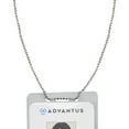 Advantus ID Badge Holder Chain, Ball Chain Style, 36" Long, Nickel ...